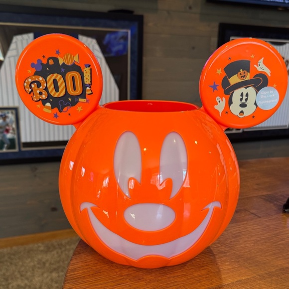Disney | Holiday | Disney Orange Halloween Mickey Mouse Pumpkin Decor ...